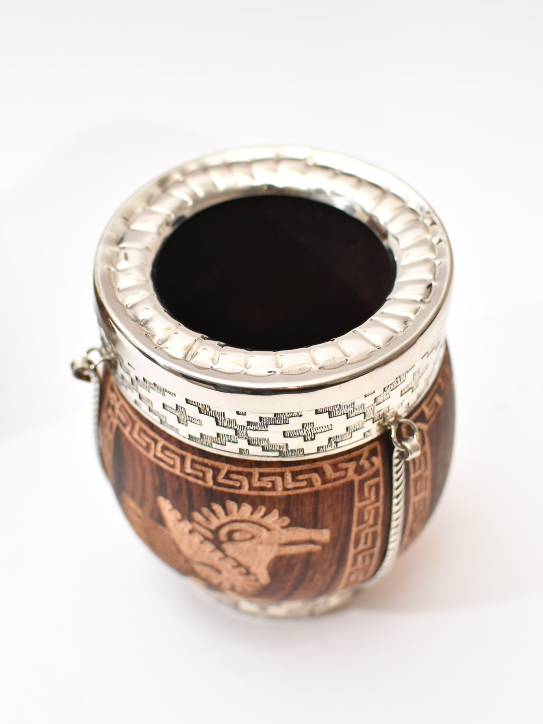 Mate Imperial grande tallado y virola cincelada – Mates Serranos